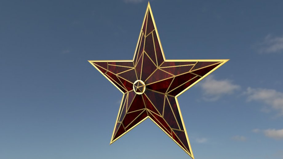 モスクワクレムリンの星 無料3Dモデル - .obj .fbx .c4d - Free3D