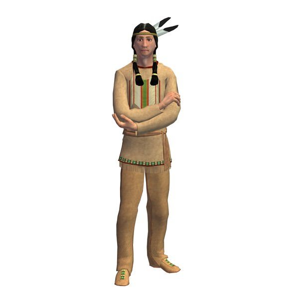Native American v2 Free 3D Model - .obj .stl - Free3D
