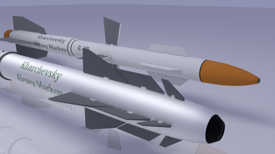 Missiles/Rockets : R27 and R73 Russians Free 3D Model - .blend - Free3D