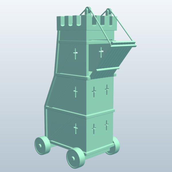 Siege Tower v1 Free 3D Model - .obj .stl - Free3D