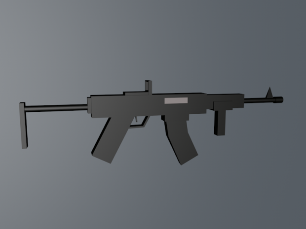 Assault Rifle Low Poly Pack #1 Free 3D Model - .3ds .obj .dae .fbx .dxf ...