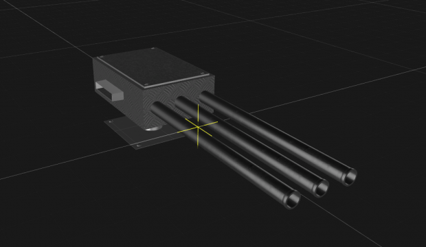 Triple Barrel Turret Free 3D Model - .obj - Free3D