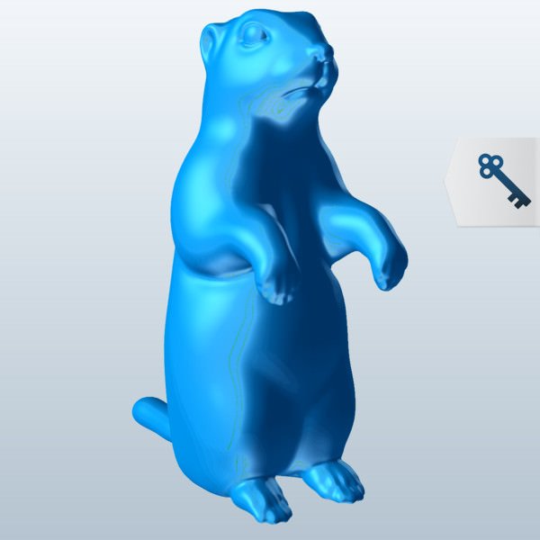 Prarie Dog Standing V1 Free 3D Model - .obj .stl - Free3D