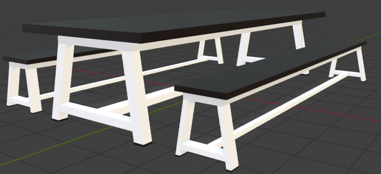 Dining Table 02 Free 3D Model - .blend .dae - Free3D