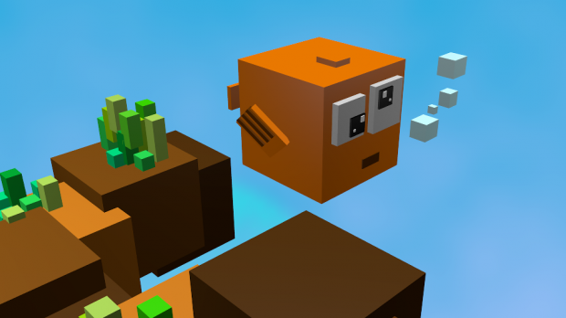 Pixel fish Free 3D Model - .blend - Free3D