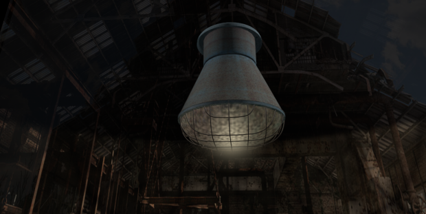 Old Factory Lamp Free 3D Model - .3ds .obj .dae .c4d .fbx .dxf .stl ...