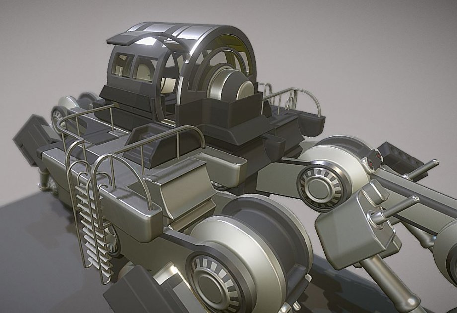 Futuristic Trike (Version 2) Free 3D Model - .x3d .dxf .dae .fbx .binary .x .obj .vrml .szl .stl ...