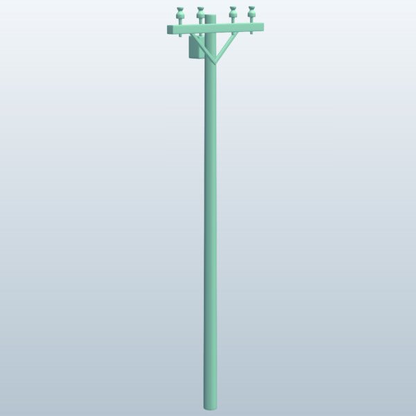 Telephone Pole v1 Free 3D Model - .obj .stl - Free3D