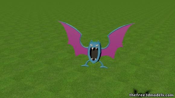 Golbat pokemon Free 3D Model - .3ds .obj .c4d .sldprt - Free3D