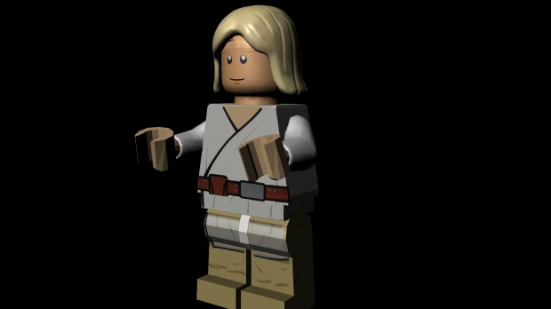 LEGO Luke Skywalker Free 3D Model - .3ds .obj .fbx .mtl - Free3D