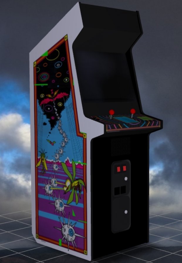 Black Widow Upright Arcade Machine Free 3D Model - .3ds - Free3D