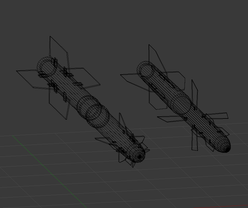 Missiles/Rockets : R27 and R73 Russians Free 3D Model - .blend - Free3D