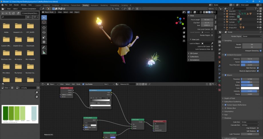 Girl in the dark Free 3D Model - .blend .obj - Free3D