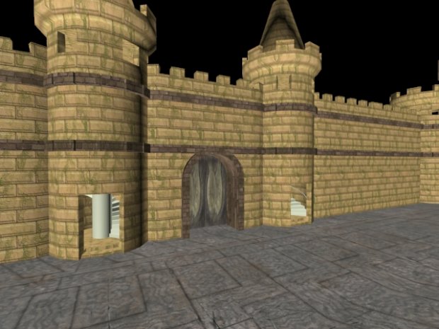Castle Walls Free 3D Model - .max - Free3D