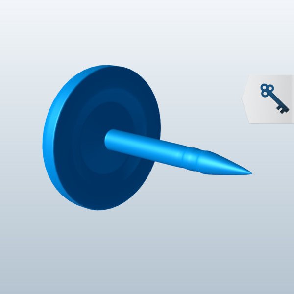 Cabeza plana pin v1 Modelo 3D gratis - .obj .stl - Free3D