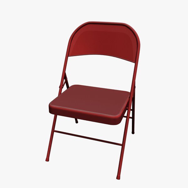 Folding Chair metal v2 Free 3D Model - .obj .stl - Free3D