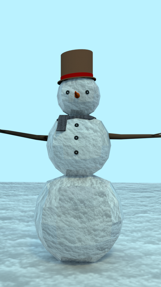 Snowman Free 3D Model - .blend - Free3D