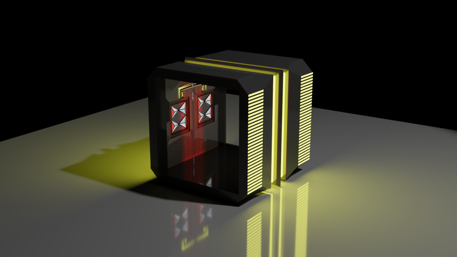 Cubo LED futurista Modelo 3D gratis - .fbx - Free3D