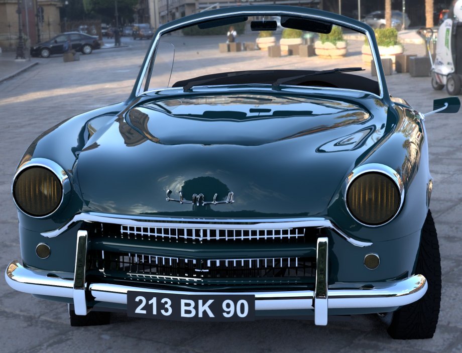 SIMCA Aronde WE 1955 Free 3D Model - .obj - Free3D