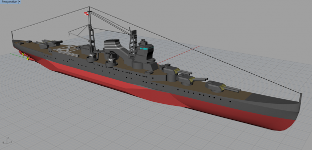 Heavy Cruiser Suzuya Free 3D Model - .3dm - Free3D