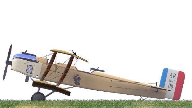 French WWI Plane Dorand AR1 Free 3D Model - .obj .blend - Free3D