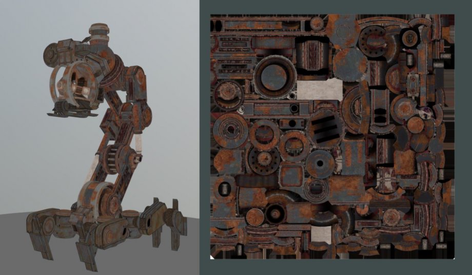 Mech Neck Walker - Blender Game Engine e Unity 3D Modello 3D gratuito - .fbx .obj .x .dae .x3d ...