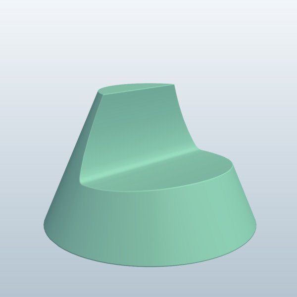 Truncated Cone Chair v1 Free 3D Model - .obj .stl - Free3D