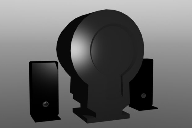 Speaker Set Free 3D Model - .obj .fbx - Free3D