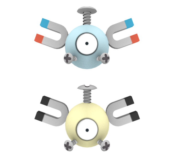 Magnemite (Pokemon) Free 3D Model - .dae .fbx - Free3D