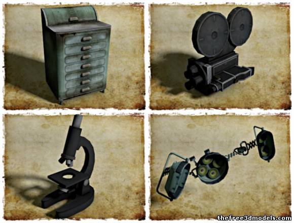 Bundle Objects Free 3D Model - .c4d - Free3D