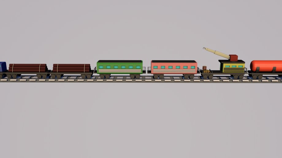 SIMPLE Train Free 3D Model - .c4d - Free3D