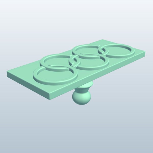 Olympic RingsStamp v1 Free 3D Model - .obj .stl - Free3D