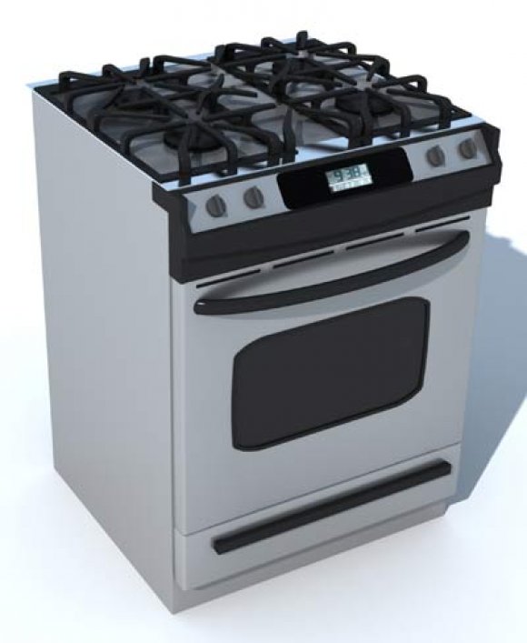 Gas Oven Free 3D Model - .3ds .sldprt - Free3D