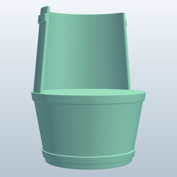 Barrel chair v1 Free 3D Model - .obj .stl - Free3D