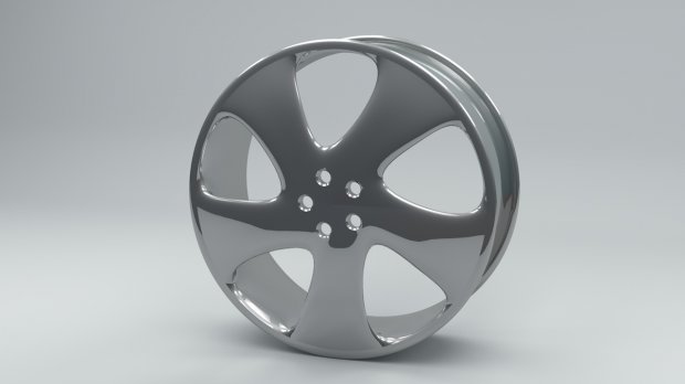 Five Spoke Twist Rim Free 3D Model - .obj - Free3D
