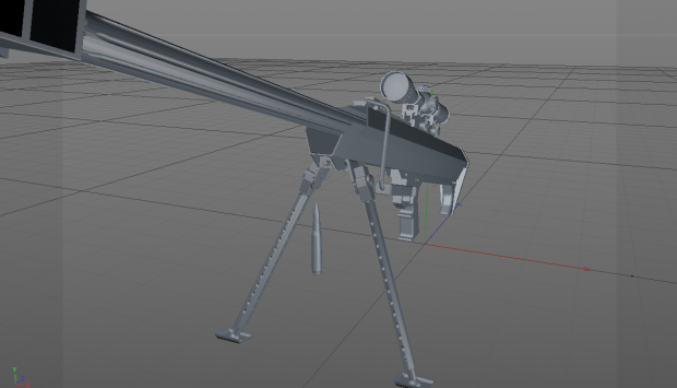 M99A1 50 Cal. 배럿 스나이퍼 라이플 무료 3D 모델 - .3ds .obj .c4d .dxf - Free3D