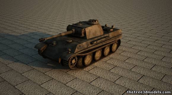 PzV Panther Free 3D Model - .3ds .obj .c4d .sldprt - Free3D