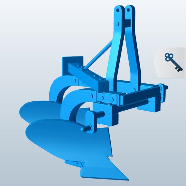 Mouldboard plough v1 Free 3D Model - .obj .stl - Free3D