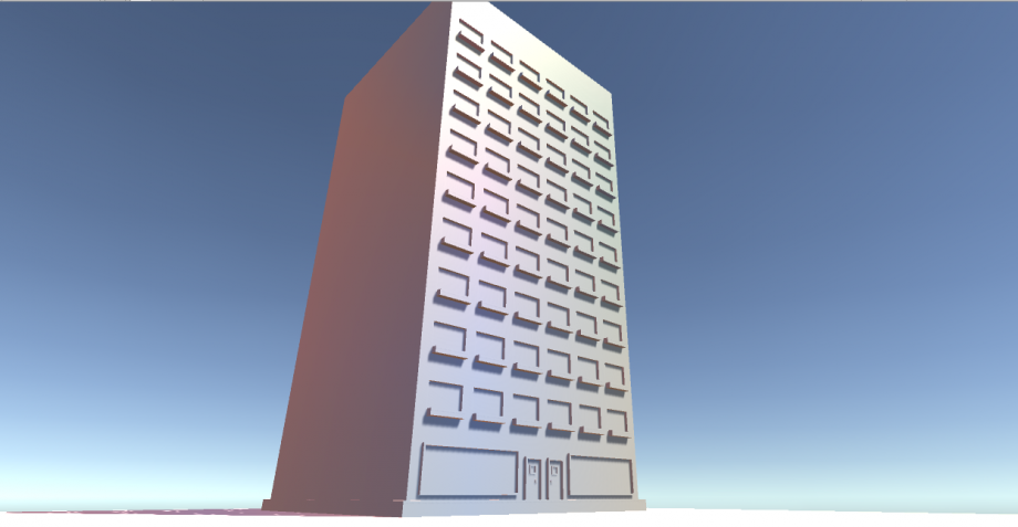 Simple Apartment Building Free 3D Model - .dae .fbx - Free3D