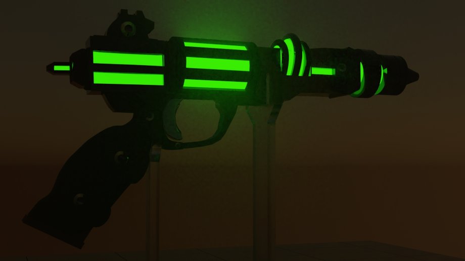 Laser gun Low Poly Free 3D Model - .blend .obj .fbx - Free3D