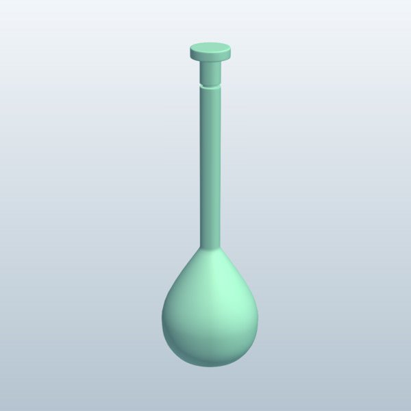 Volumetric flask v1 Free 3D Model - .obj .stl - Free3D