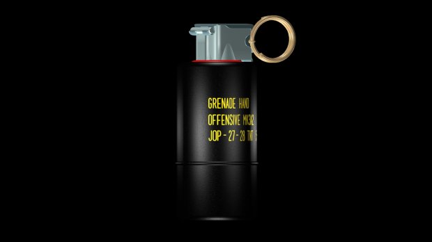 MK3A2 Concussion Grenade Free 3D Model - .3ds .obj .fbx .mtl - Free3D