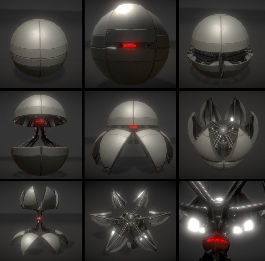 Sphere-Bot Basic Free 3D Model - .blend .dae .fbx .obj - Free3D