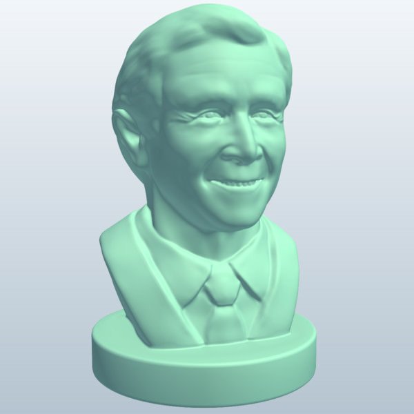 George W Bush v1 Free 3D Model - .obj .stl - Free3D