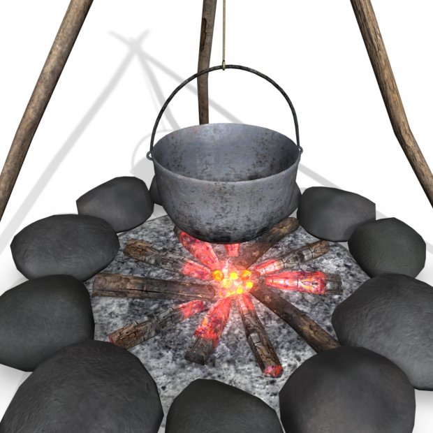 Campfire Free 3D Model - .obj .mb .fbx - Free3D