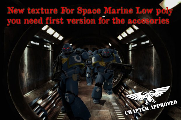 New texture for space marine low poly Free 3D Model - .poser - Free3D
