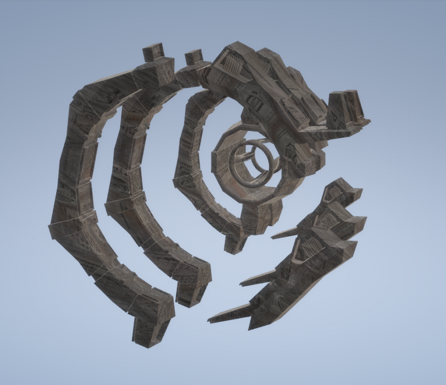 Warp gate low poly Free 3D Model - .3ds .blend .fbx .mtl .obj - Free3D