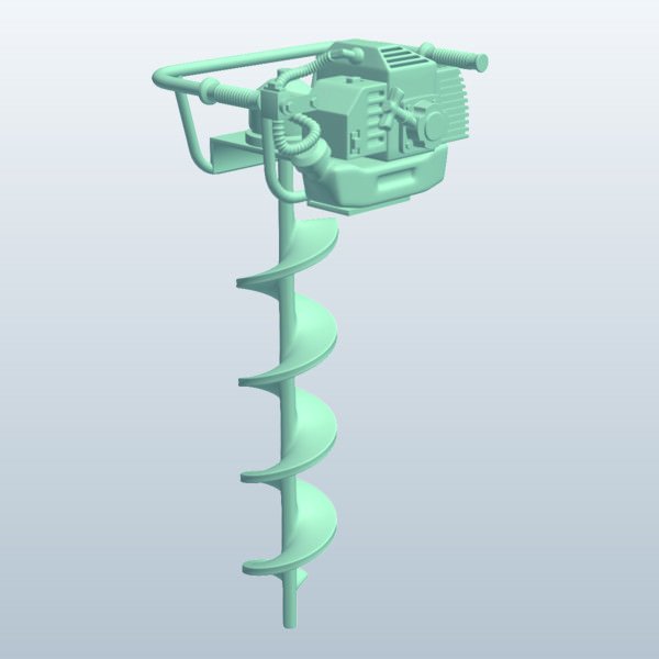Gas Ground Auger Drill v1 Free 3D Model - .obj .stl - Free3D