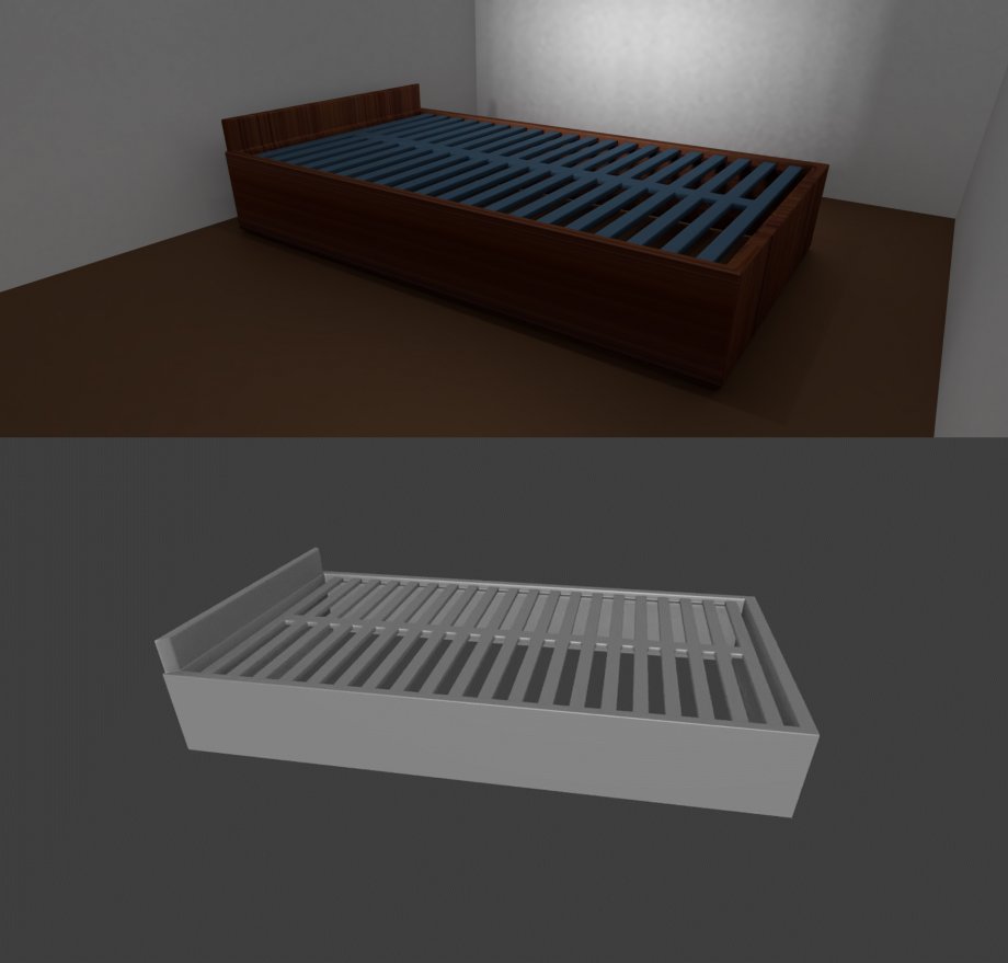 Bed Free 3D Model - .dae .fbx .blend .obj - Free3D