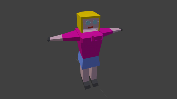 Girl square model Free 3D Model - .3ds - Free3D